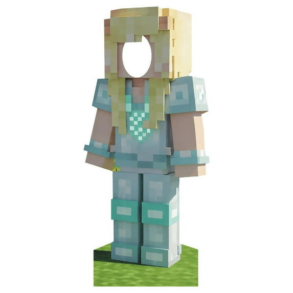 SS11235 Gold Mine Pixel Crafting Girl Video Game Stand In Cardboard ...