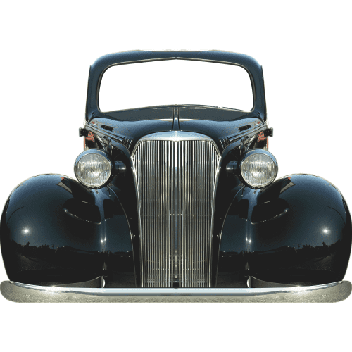 SS11242 Classic Black Hot Rod Deville Car Cardboard Cutout Standee ...