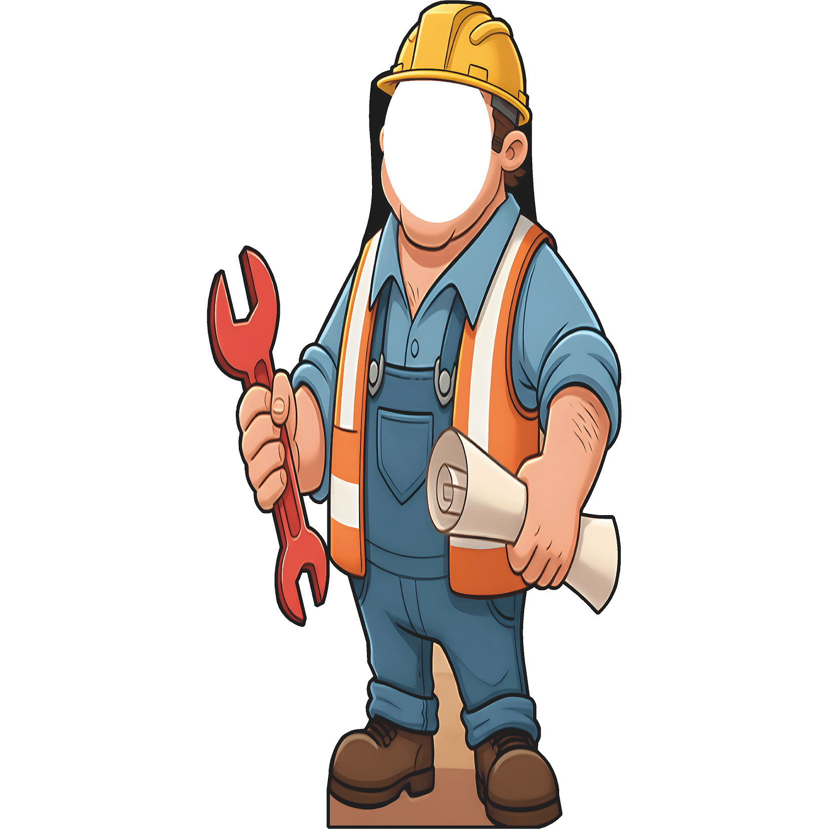 SS11331 Construction Worker Builder Bill Stand In Cardboard Cutout ...