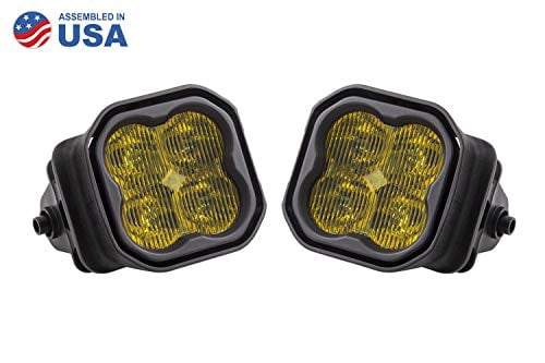 SS3 LED Fog Light Kit for 17-20 Super Duty Yel SAE/DOT Fog Sport Diode ...