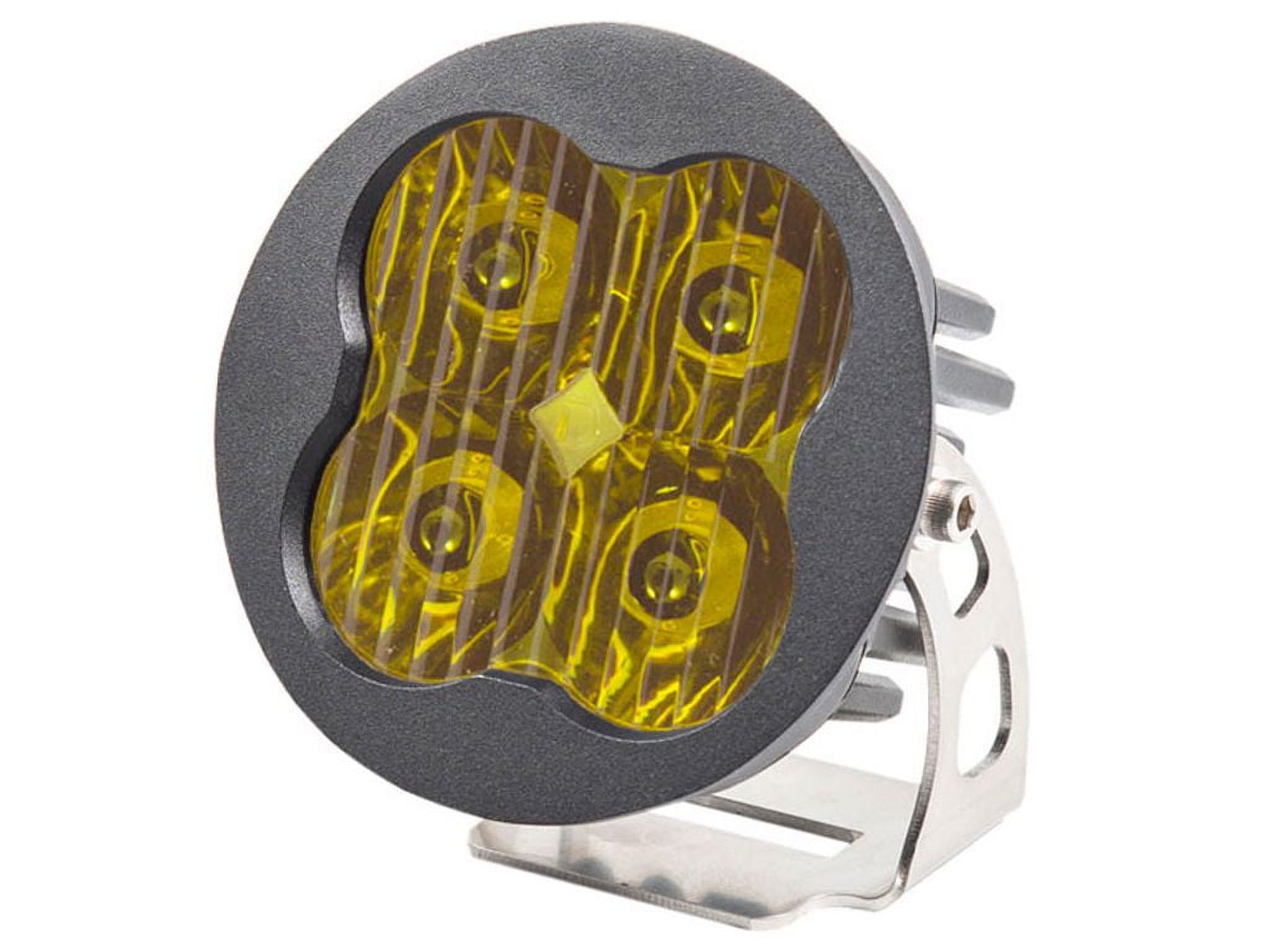 SS3 LED Pod Max Yellow SAE Fog Round Pair Diode Dynamics - Walmart.com