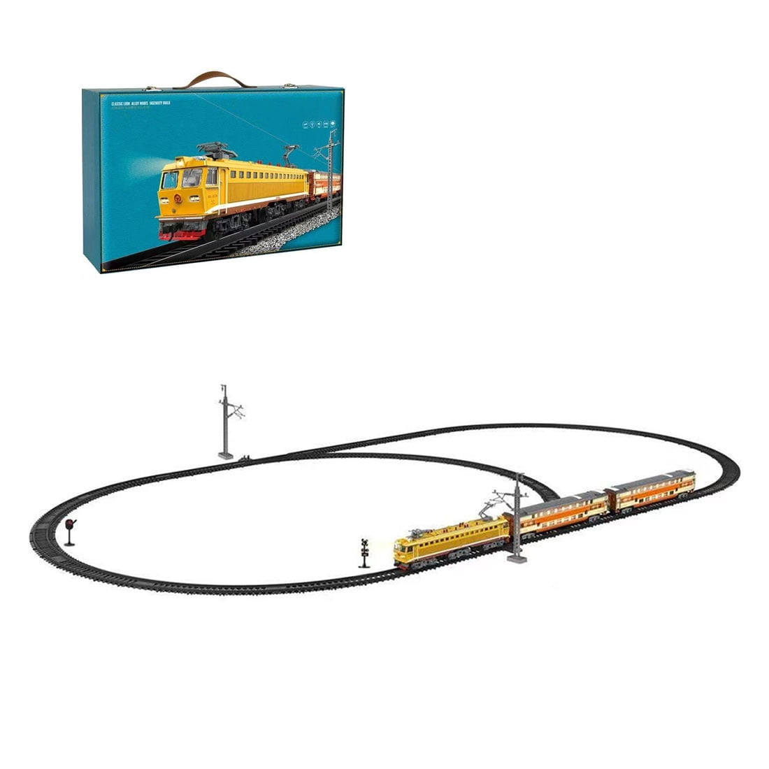 SS7C Alloy Electric Locomotive Train Set with Passenger Carriages ...