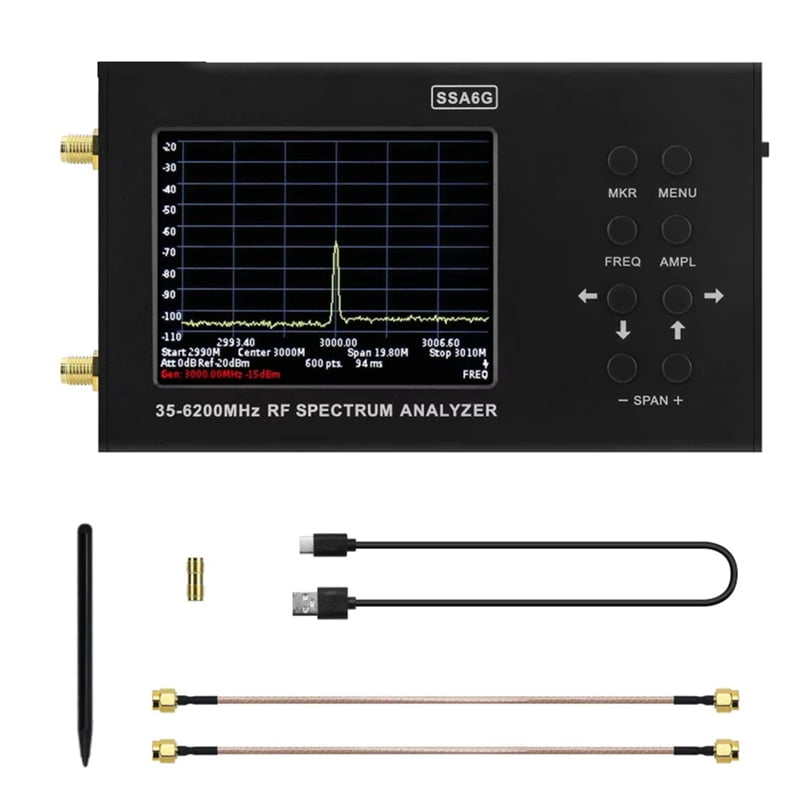 SSA6G 35MHz-6200MHz Spectrum Analyzer Multimeter Spectrum Explorer with ...