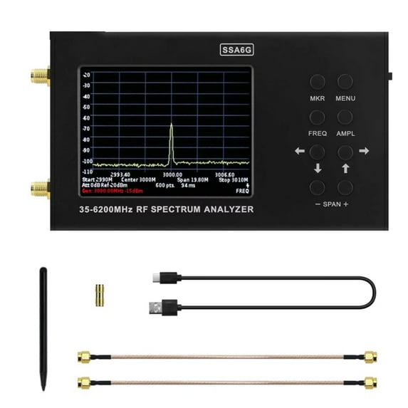 SSA6G 35MHz-6200MHz Spectrum Analyzer Multimeter Explorer with Touch ...