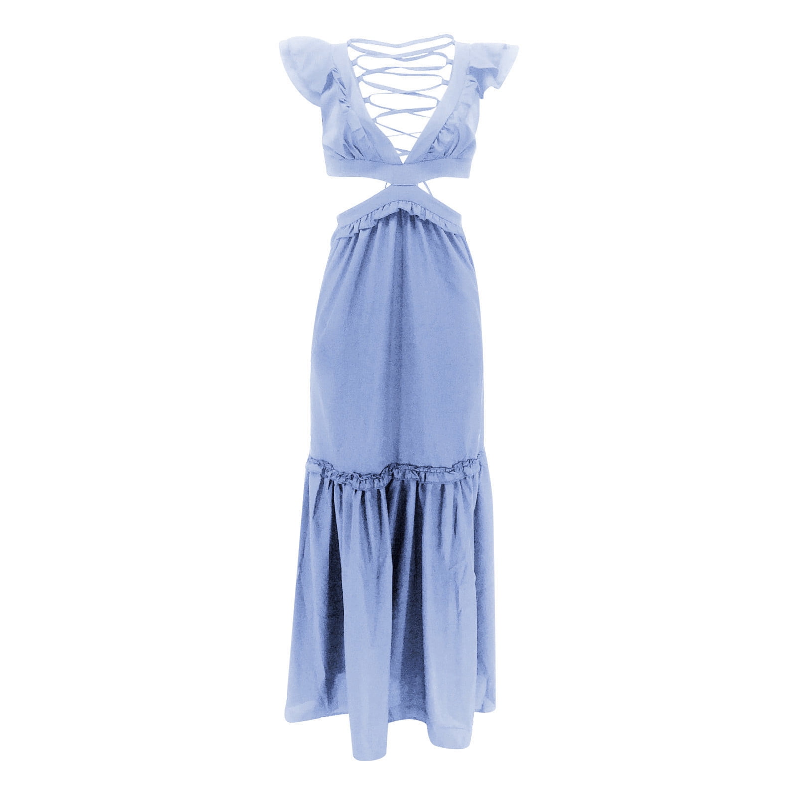 Ssaavkuy Womens Peplum Trendy Summer Fall Fashion Vacation Beach