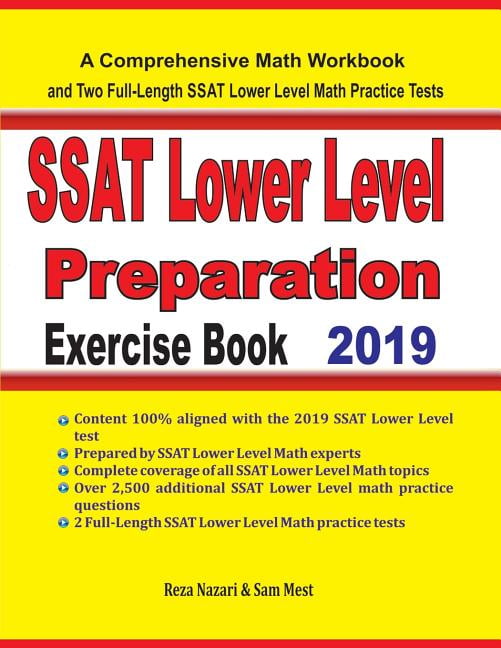 SSAT Lower Level Math Preparation Exercise Book: A Comprehensive Math ...