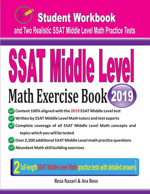 SSAT Middle Level Math Exercise Book : Student Workbook and Two ...