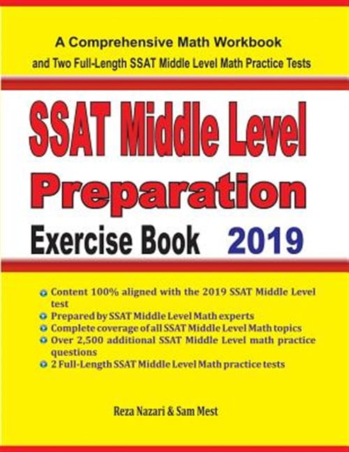 SSAT Middle Level Math Preparation Exercise Book: A Comprehensive Math ...
