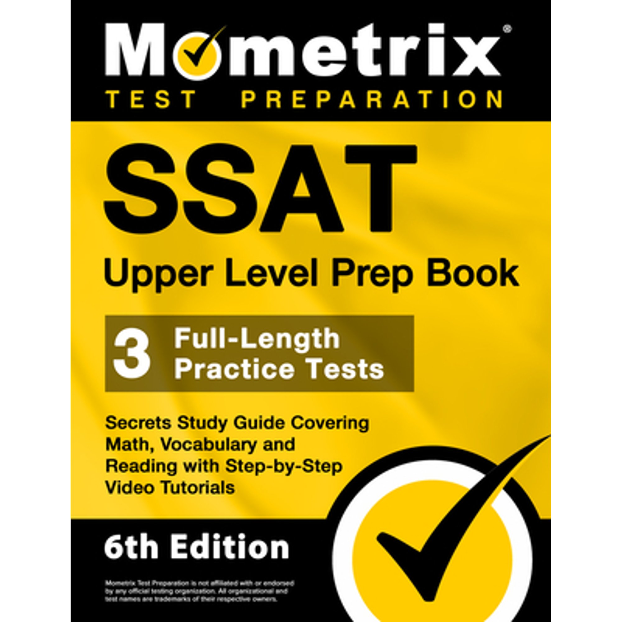 Pre-Owned SSAT Upper Level Prep Book - 3 Full-Length Practice Tests ...