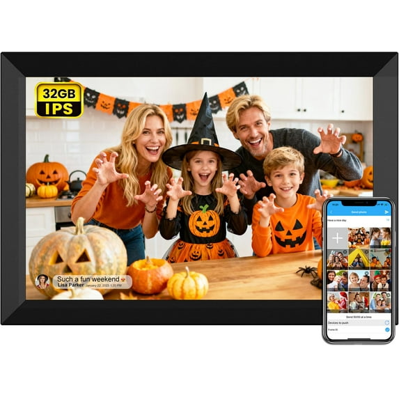 SSAWIFIFRAME Digital Photo Frame 10.1 inch WiFi Digital Picture Frame ...