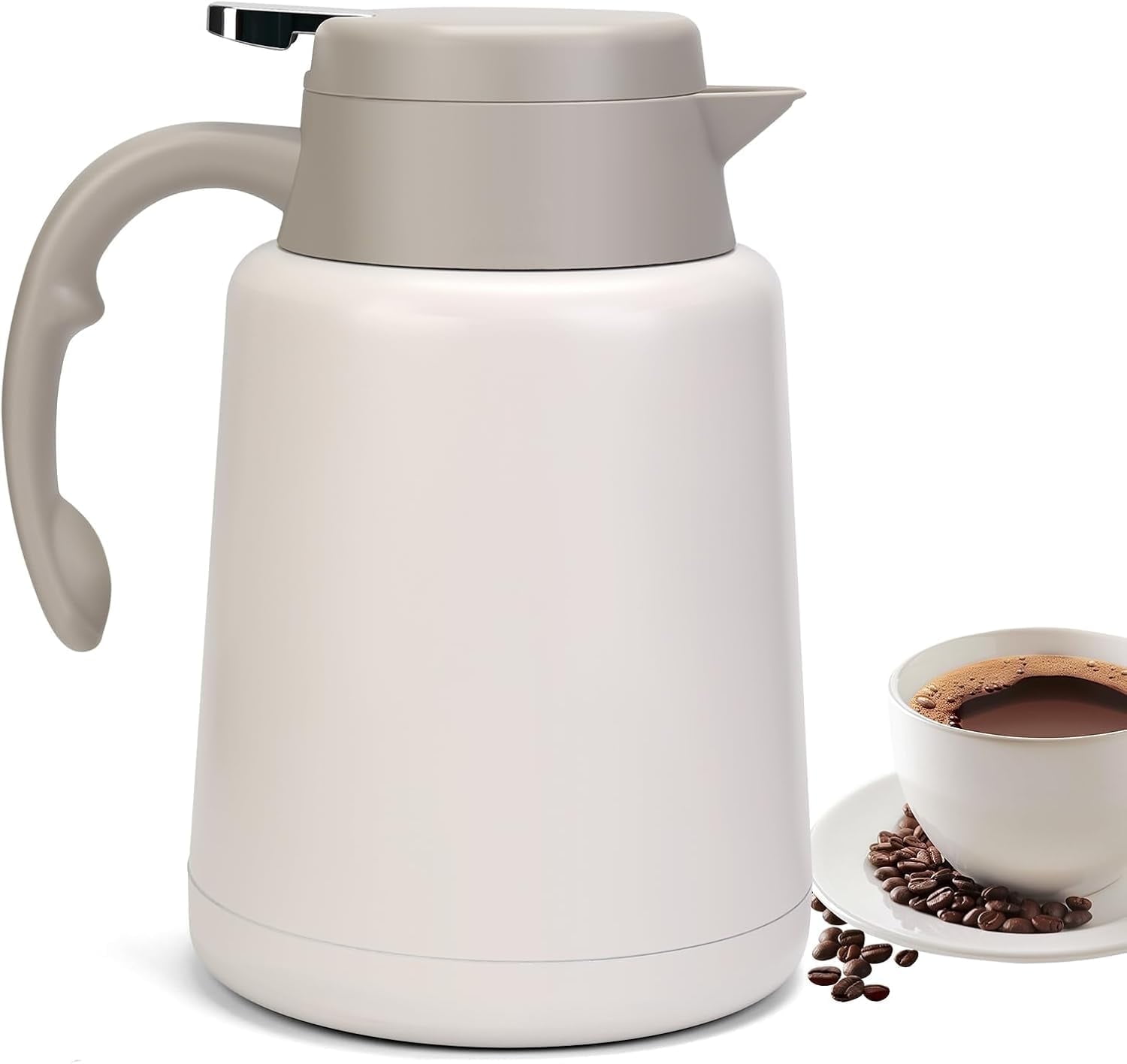 SSAWcasa 51oz Thermal Coffee Carafe Stainless Steel Coffee Thermos for ...