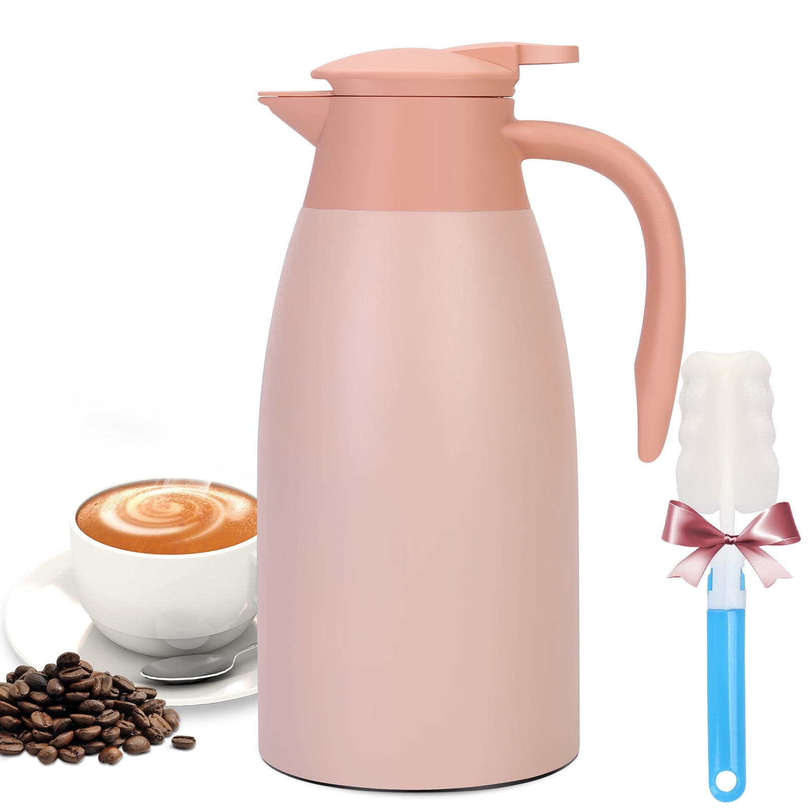 SSAWcasa 68oz Thermal Coffee Carafe Stainless Steel Double Wall Vacuum ...