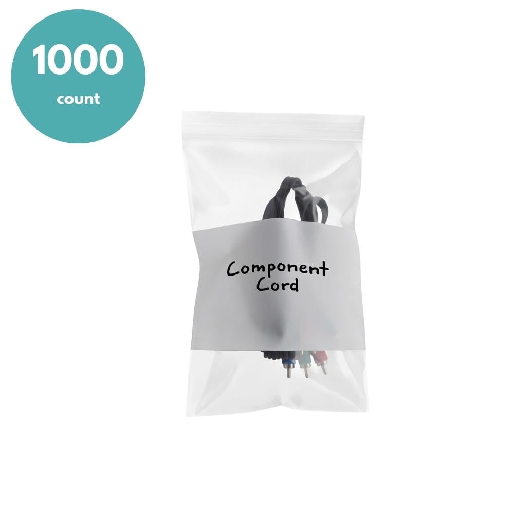 SSBM 1000 Clear Plastic Reclosable Bags Self Seal Zipper Choose: Type, Mil & Size - Walmart.com