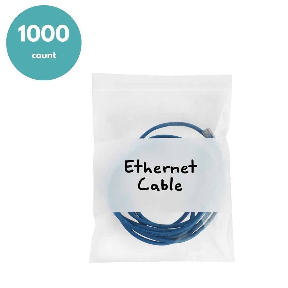 SSBM 1000 Clear Plastic Reclosable Bags Self Seal Zipper Choose: Type, Mil & Size - Walmart.com