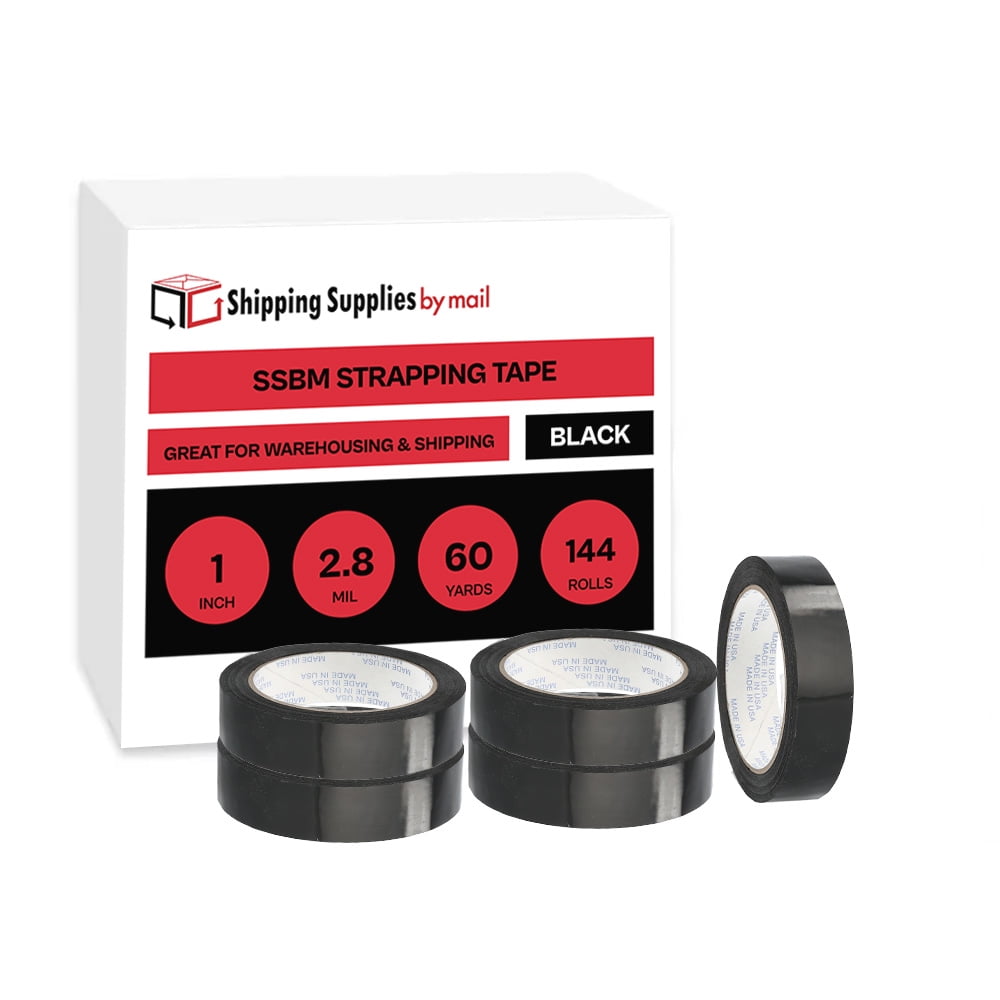 SSBM 144 Rolls - 2.8 Mil - Heavy Duty Strapping Bundling Adhesive Tape ...