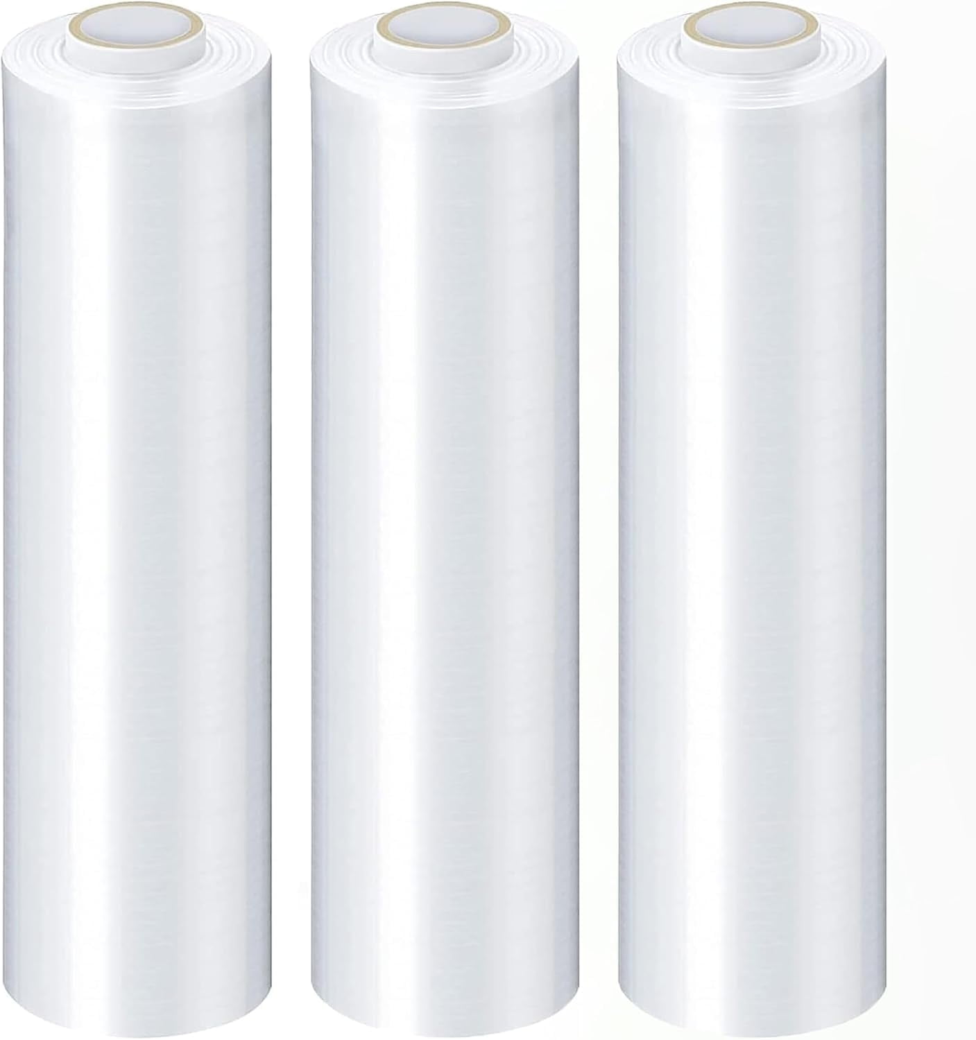 SSBM Stretch Wrap 15 Inch x 1500 Feet 70 Gauge 4 Rolls Clear Plastic ...