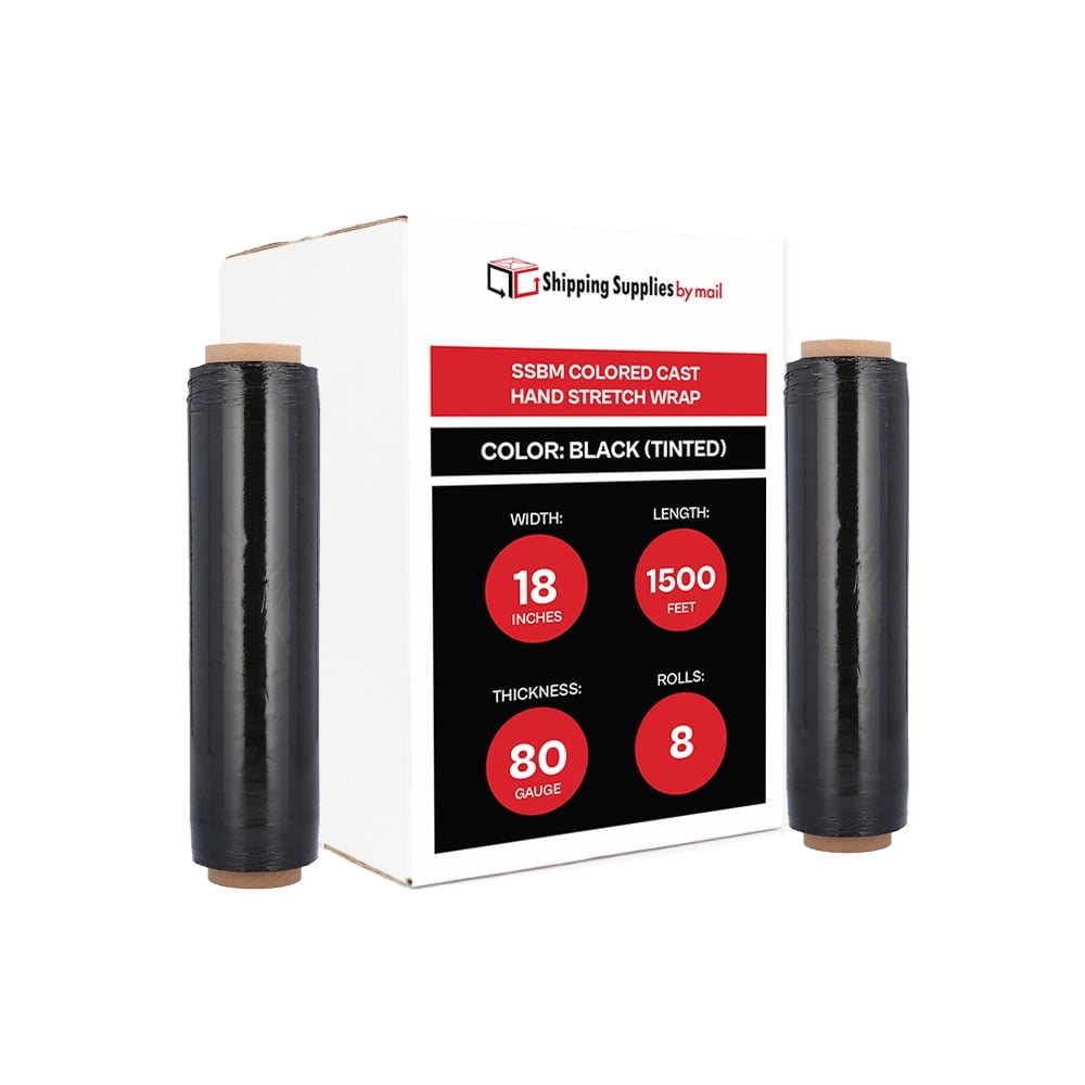 SSBM 18"x1000' 3" Core Colored Hand Stretch Film Packing Shrink Wrap ...