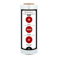 5" x 1000' 1.3" Extended Core Mini Stretch Wrap Banding Shrink Film ...