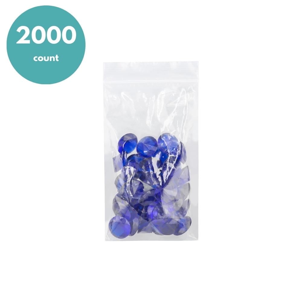SSBM 2000 Clear Plastic Reclosable Bags Self Seal Zipper Choose: Type, Mil & Size - Walmart.com