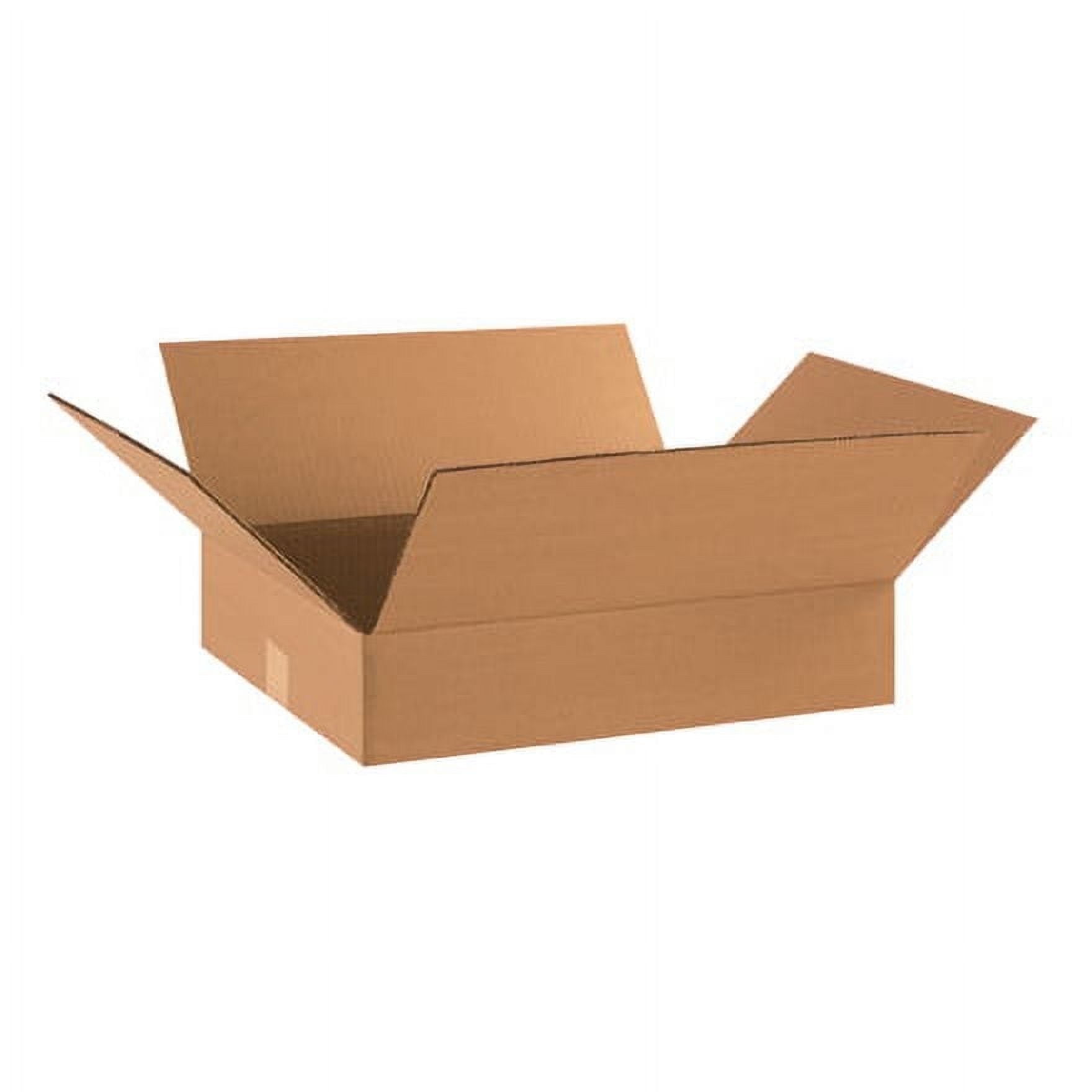 SSBM 25/Case 18 x 14 x 4" Flat Corrugated Boxes ECT-32 - Walmart.com