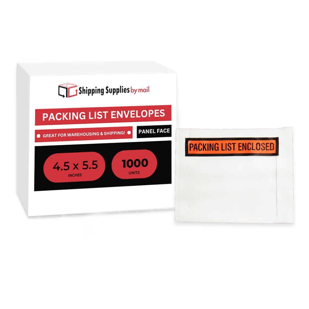SSBM 4 1 2 X 5 1 2 Inch Packing Slip Pouches Invoice Label Envelopes