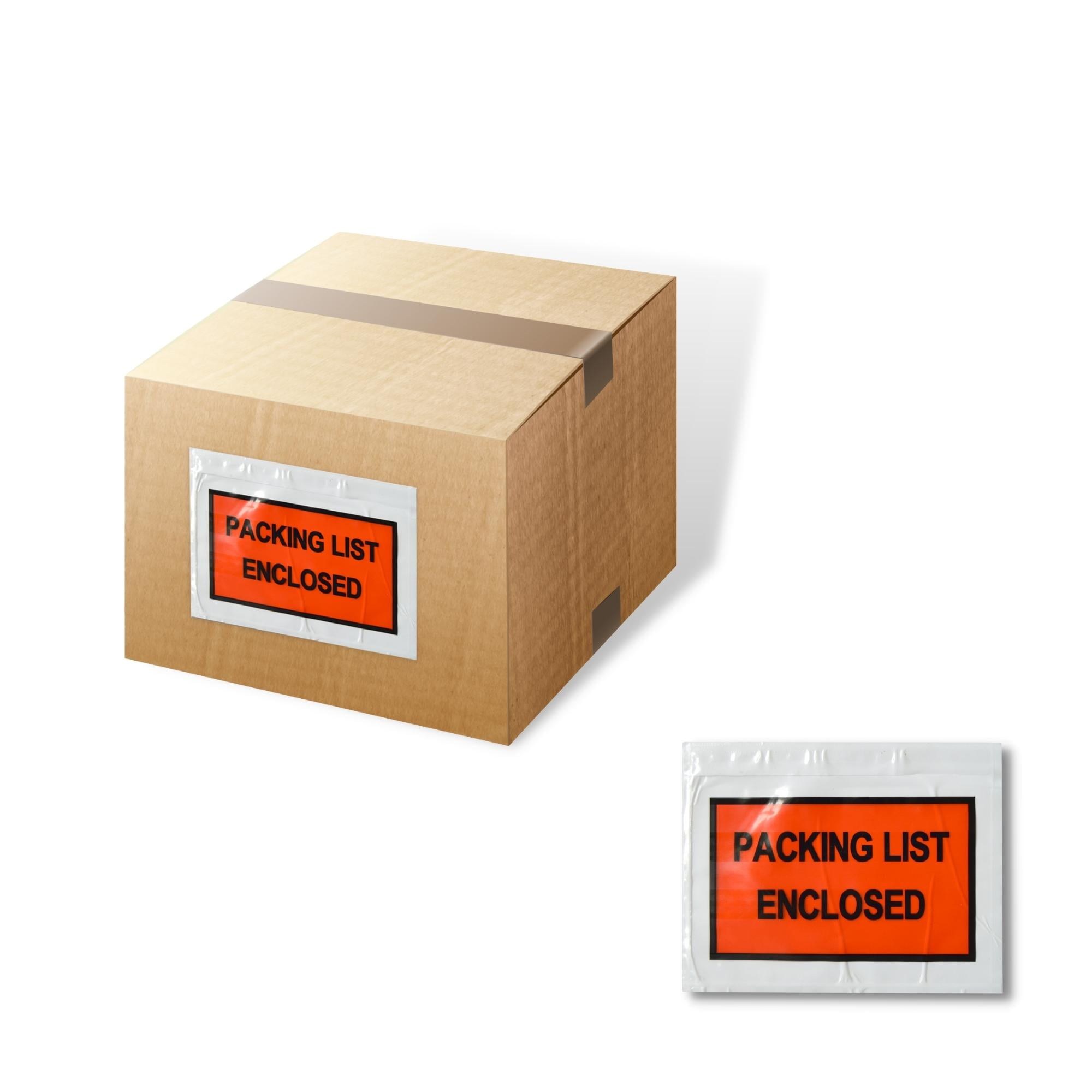 SSBM 5.5" x 10" Full Face Packing List Envelopes Back Side Load Peel ...