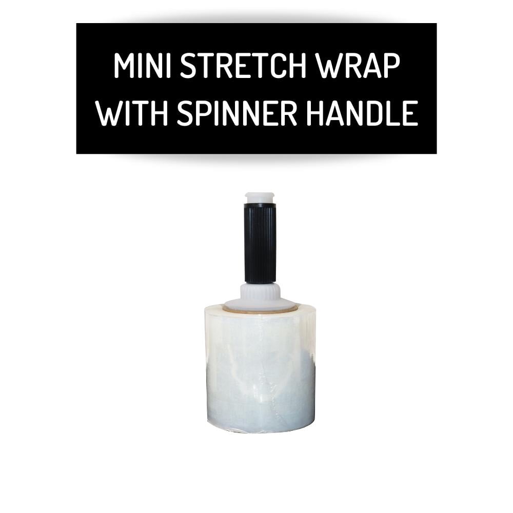SSBM 5" x 1000' 3" Core Mini Narrow Bundling Stretch Wrap with Black ...