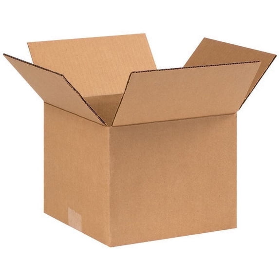 25-Pack 9x9x7 Corrugated Cardboard Shipping Boxes - Kraft Brown ...