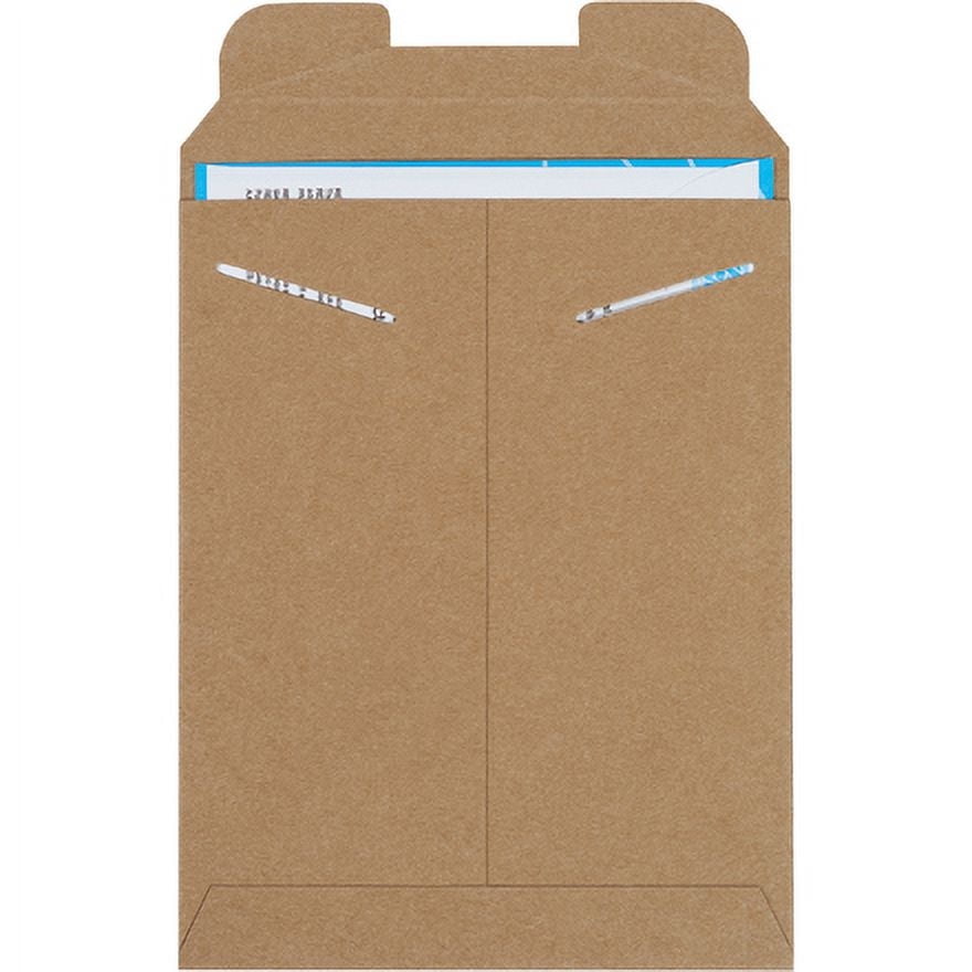 SSBM 9x11 1/2", 100 Pack, Kraft Flats Mailers Shipping Envelopes ...
