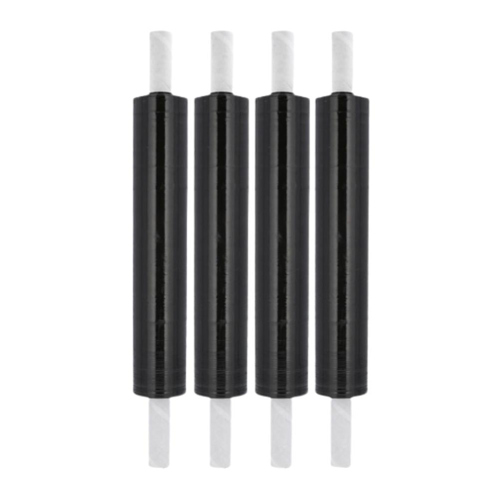 SSBM Black Stretch Wrap with Handles, 8 Pack, 20 Inch x 1000 Feet, Dark ...