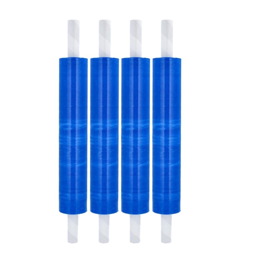 SSBM Blue Stretch Wrap with Extended Core Handles, 144 Pack, 20 Inch x ...