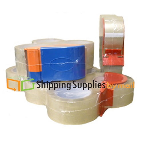 SSBM Box Sealing Packaging Tape with Heavy-Duty Dispenser 2" x 110 yds ...