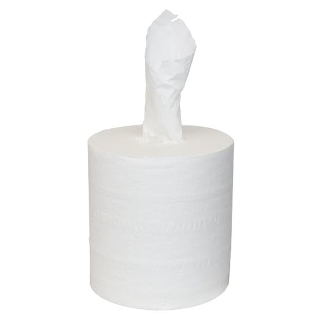 SSBM Premium White Paper Towel Rolls, 2 Ply, 7.87" x 9.84", 600 Sheets ...