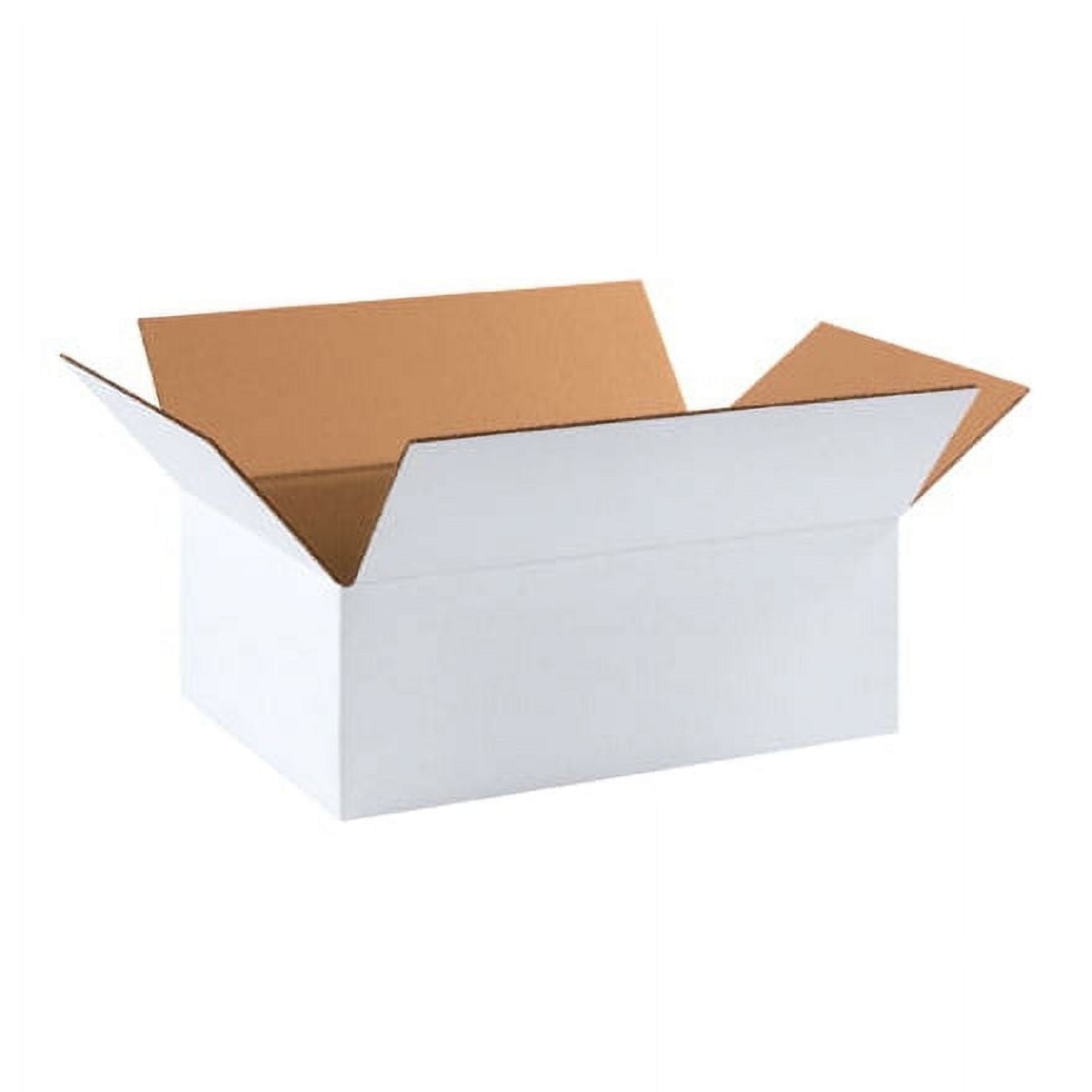 SSBM Corrugated Boxes,17 1/4"x11 1/4"x6",White,PK25 - Walmart.com