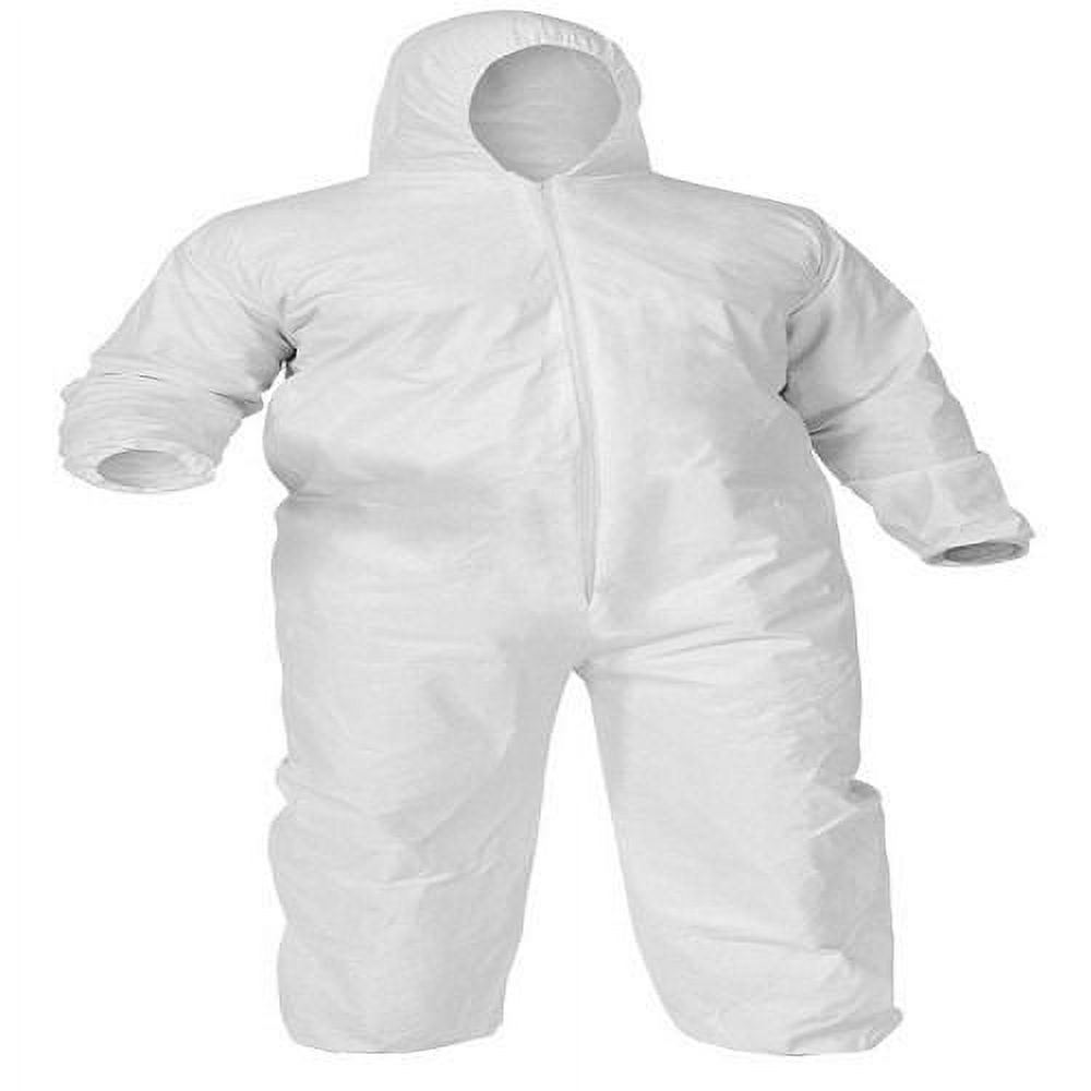 SSBM Disposable Coverall Suits, Hooded Protective Suit, 4-XL, White, 50 ...