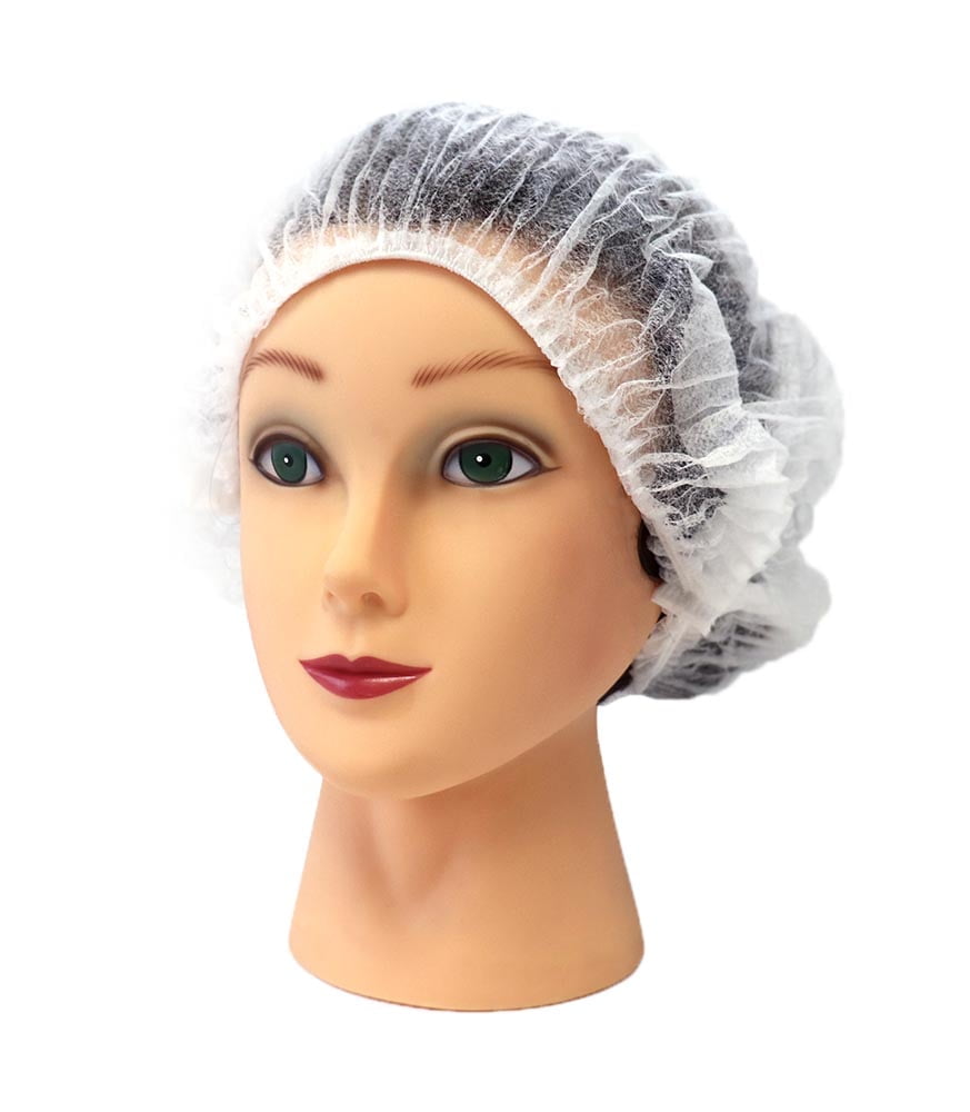 SSBM Disposable Bouffant Caps, 21", White, 2000 Pack, Hair Nets for ...