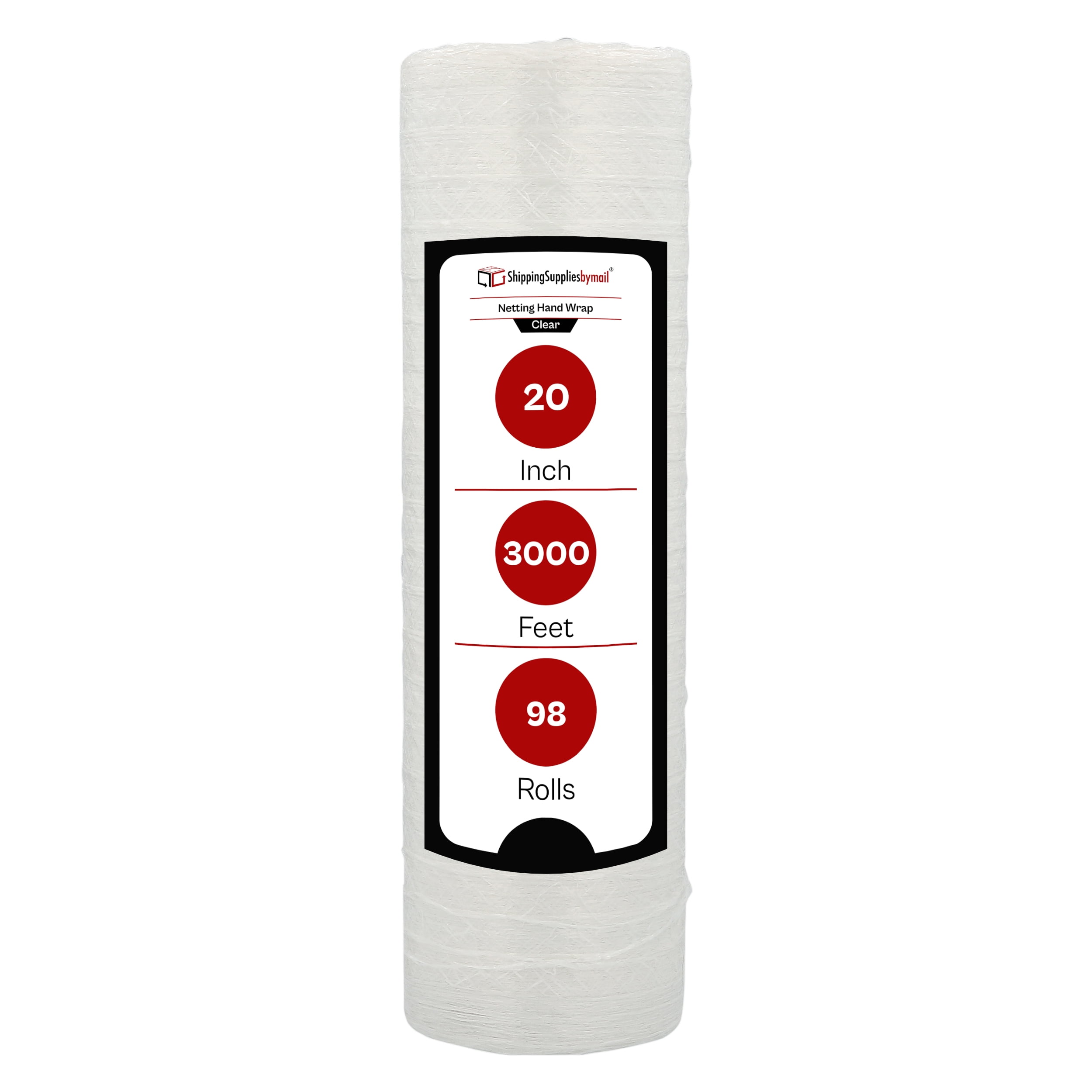 SSBM Pallet Netting Vented Stretch Wrap, 98 Pack, 20 Inch x 3000 Feet ...