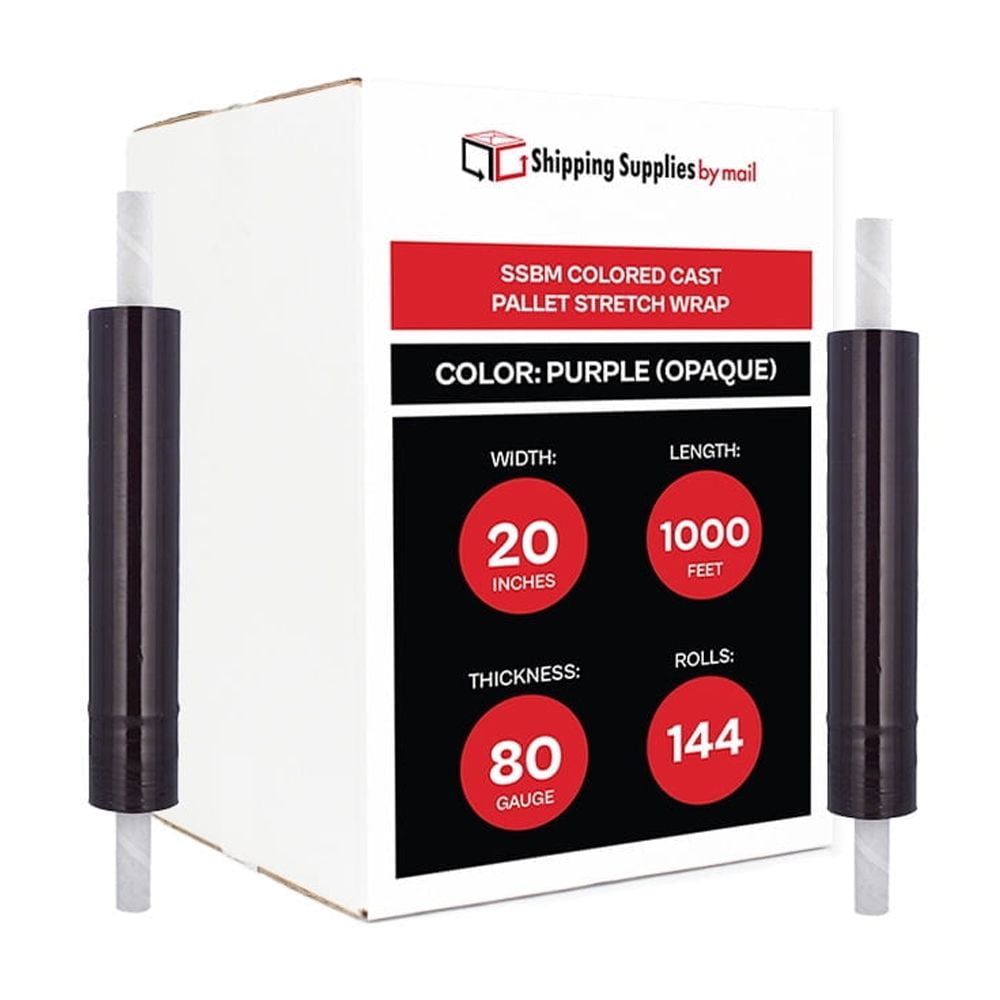 SSBM Cast Stretch Wrap with Handles 20 Inch x 1000 Feet 80 Gauge 144 ...