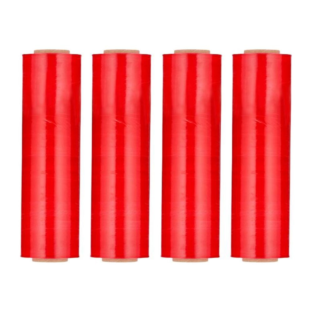 SSBM Red Tinted Stretch Wrap, 192 Pack, 18 Inch x 1500 Feet, 80 Gauge ...