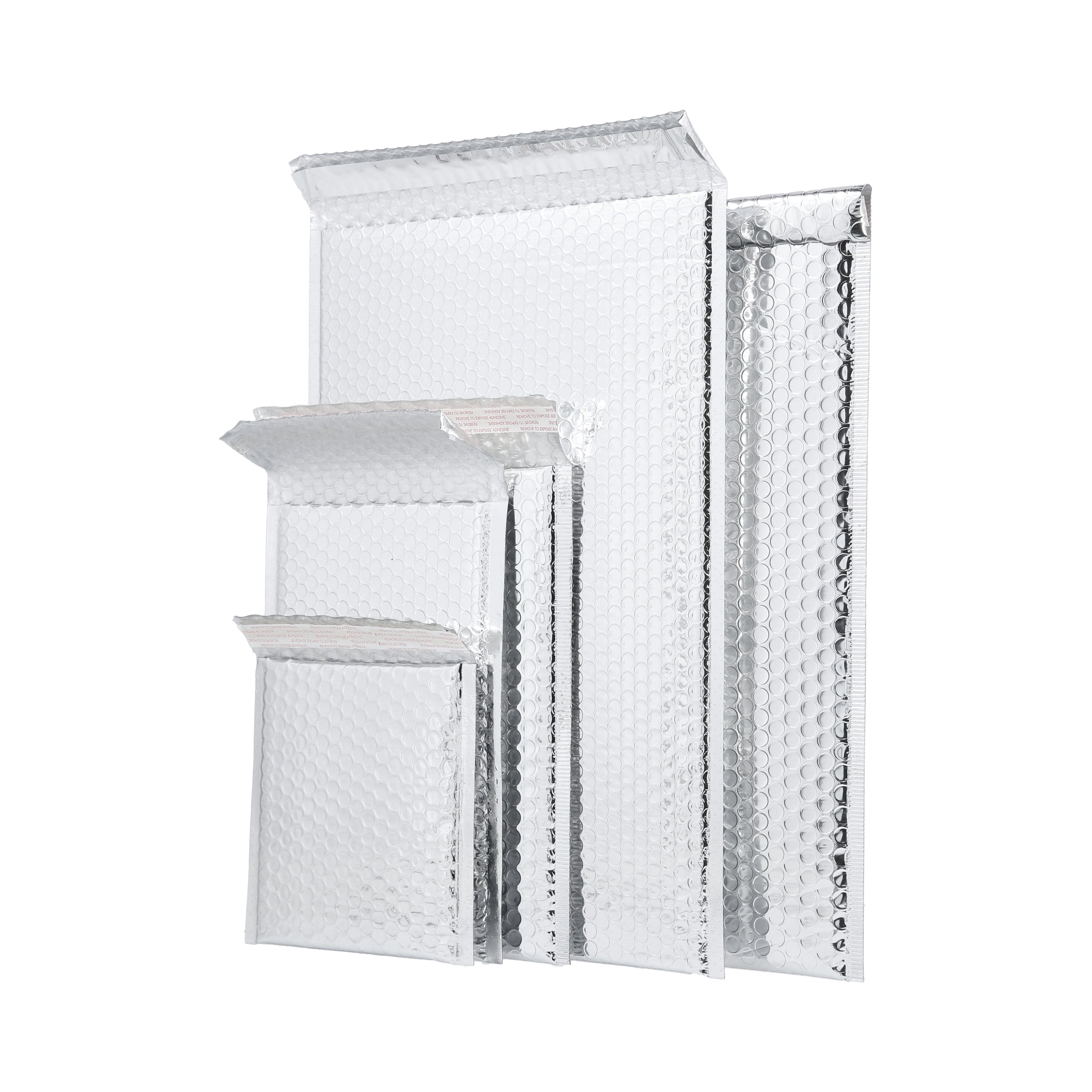 SSBM Silver Bubble Mailers, 6.75x7 Inch, 250 Pack, Shiny Metallic ...