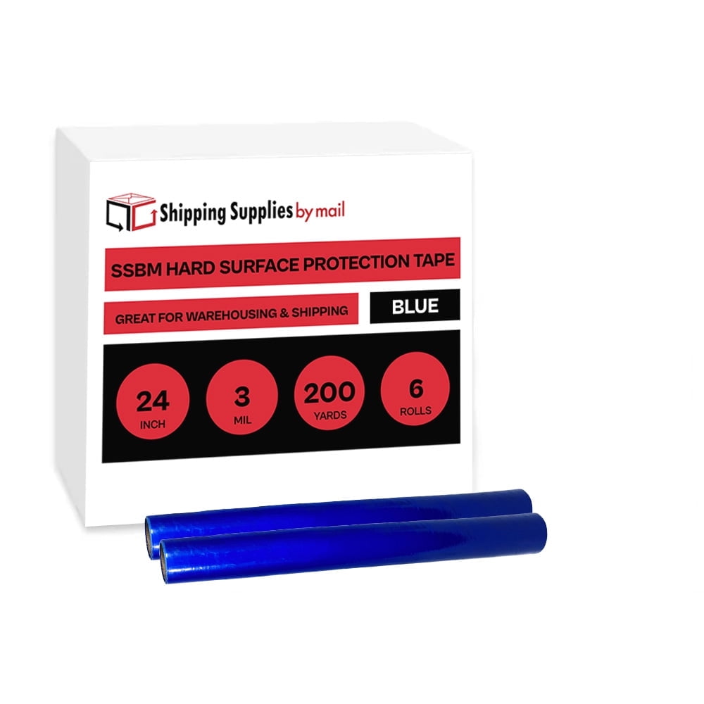 SSBM Surface/Floor Protection Film Self Adhesive Blue Film - 12 Pcs - 24" x 200 Feet - Walmart.com
