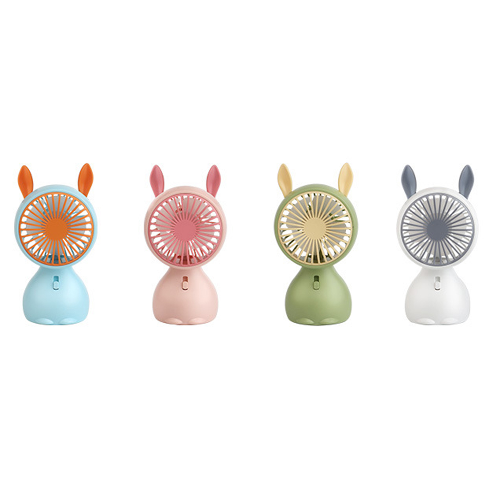 SSBSM Desk USB Fan, Low Noise, Cartoon Bear Rabbit Giraffe, Cute Cooler ...