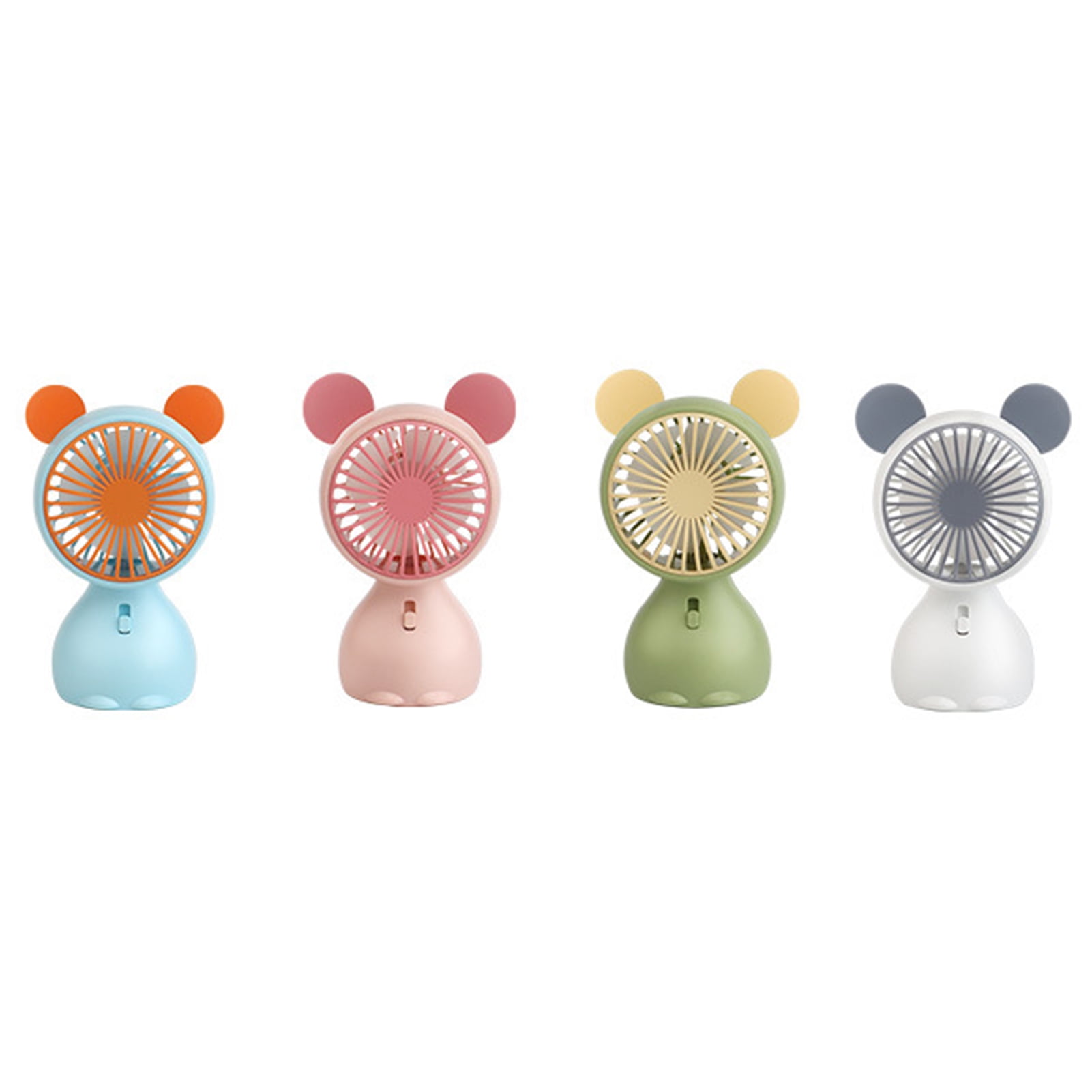 SSBSM Desk USB Fan, Low Noise, Cartoon Bear Rabbit Giraffe, Cute Cooler ...