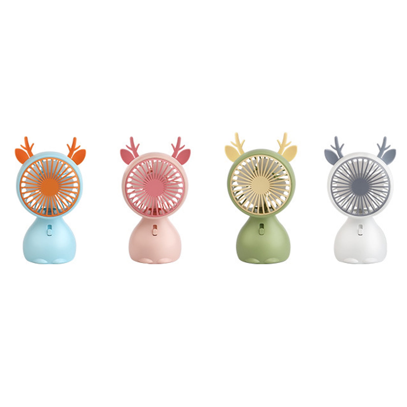 SSBSM Desk USB Fan, Low Noise, Cartoon Bear Rabbit Giraffe, Cute Cooler ...
