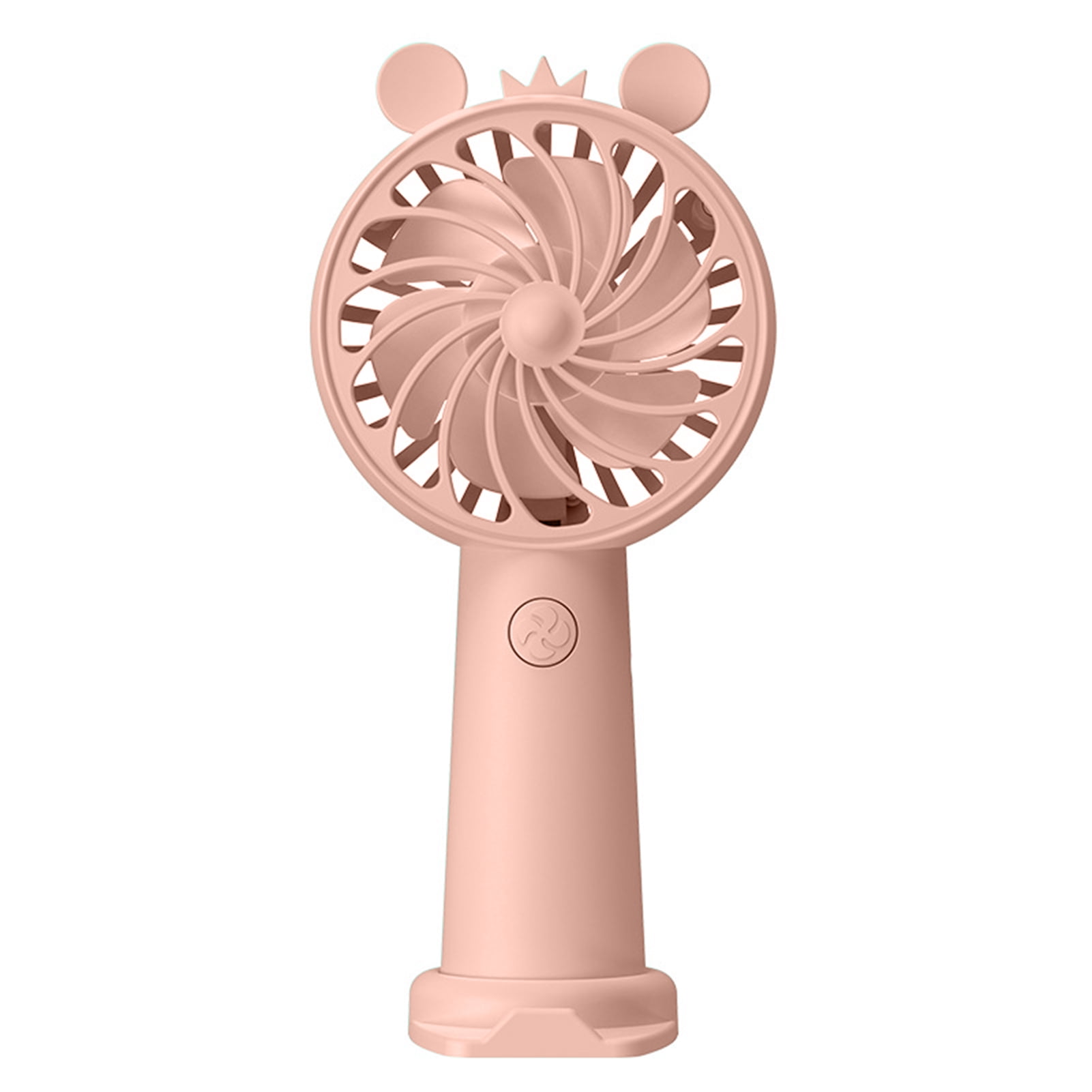 SSBSM Handheld Fan with Phone Holder, Low Noise, Cartoon Ears, Plastic ...