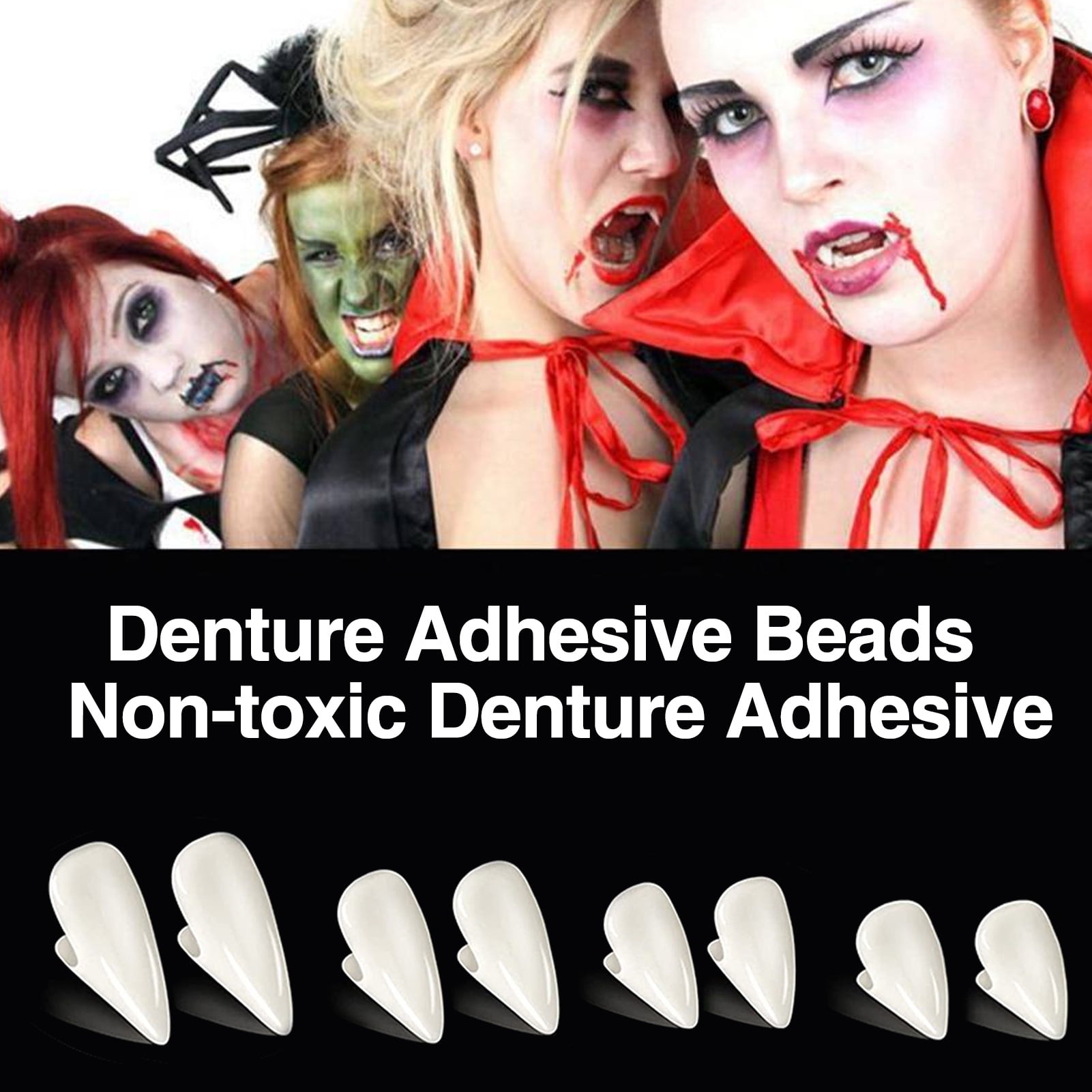 SSBSM Vivid Halloween Dentures Stand Out with Lifelike Teeth Prop ...