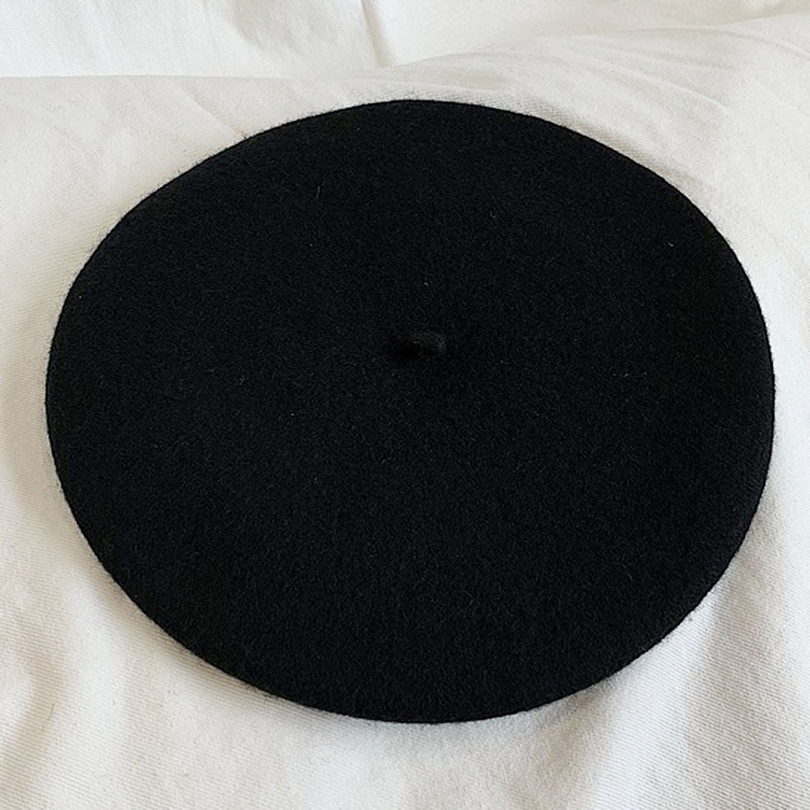 SSBSM Women Beret Decorate Artist Style Gorgeous Women Pure Color Beret ...