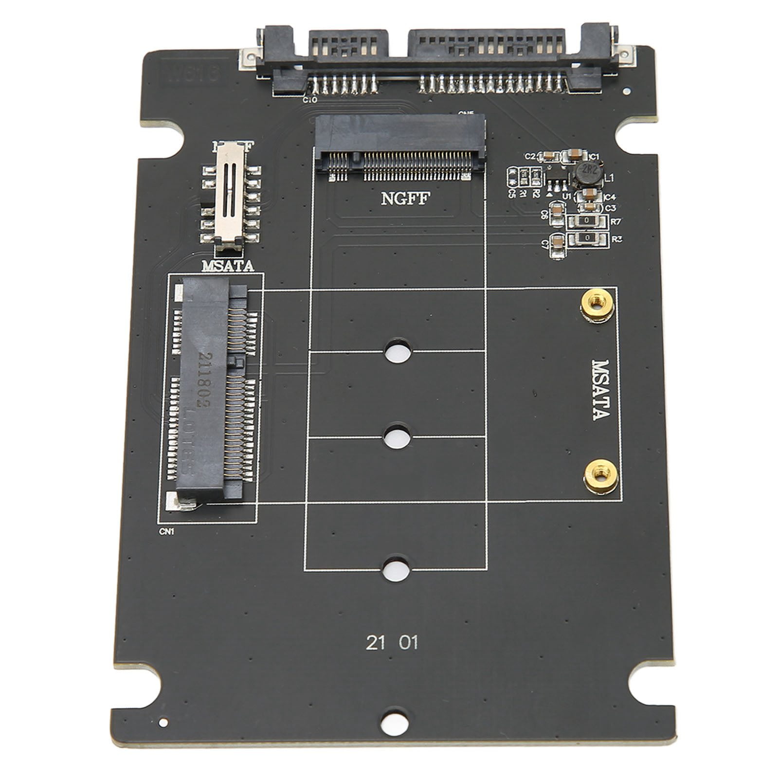 SSD Adapter Card High Speed 6Gbps MSATA M.2 NGFF to SATA Adapter Card ...