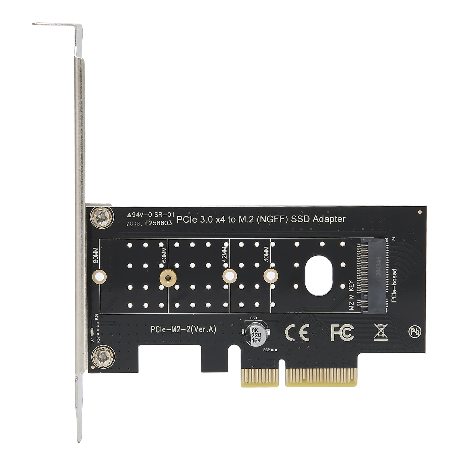 SSD Adapter Card PCIE 3.0 x4 to M.2 NGFF Hard Drive Universal Host ...