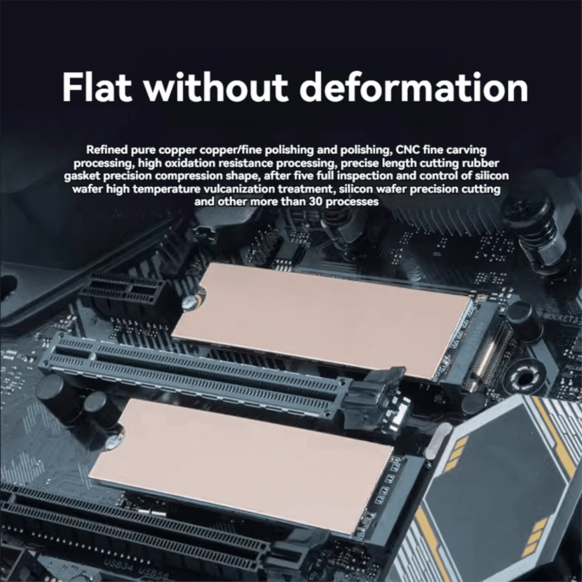 SSD Copper Heatsink 2280 Hard Disk Cooler SSD Thermal Pad for Laptop ...